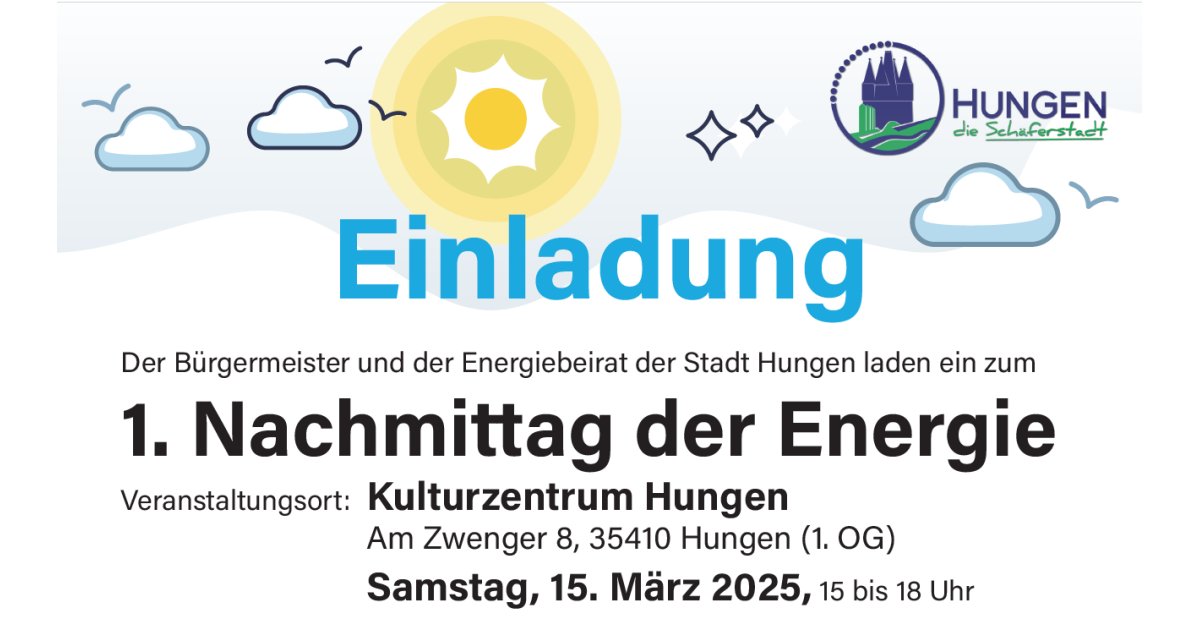 1. Nachmittag der Energie in Hungen | Hungen die Schäferstadt